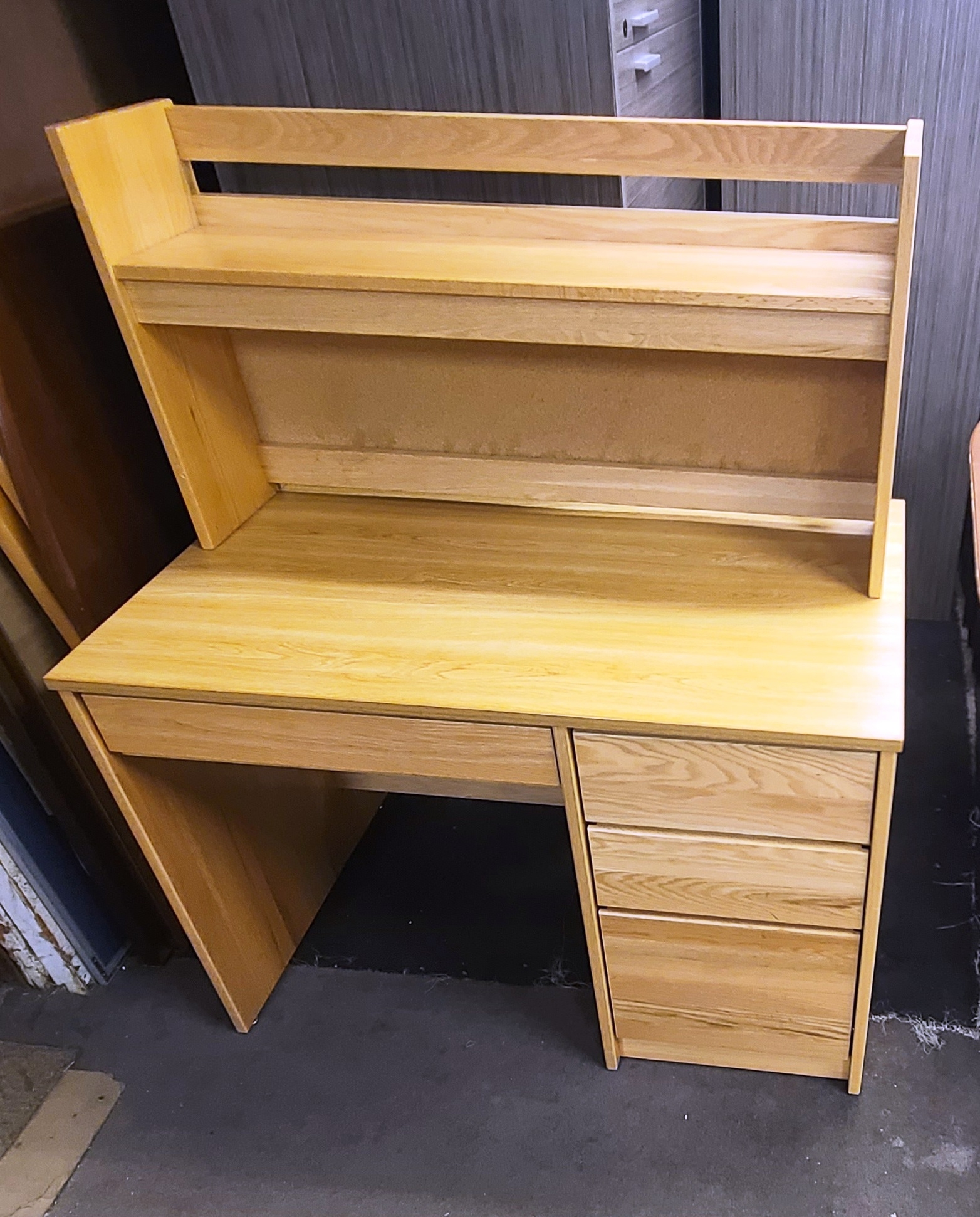 Atlantic Liquidators - Wooden Dormitory 42" Desk with Overhead